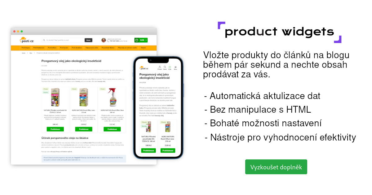 Product Widgets - nechte svůj obsah prodávat za vás